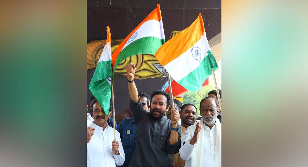 BJP leaders stage candlelight rally over terrorist attack in Pahalgam