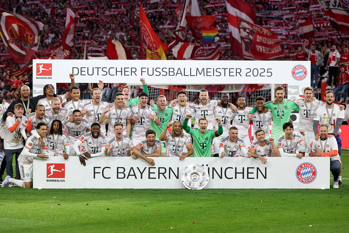 Bayern Munich celebrates Bundesliga title with last home win for Thomas ...