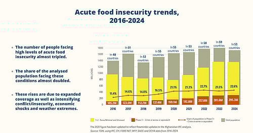 Global acute hunger hits new high of 295.3 million, 2025 outlook 'bleak ...