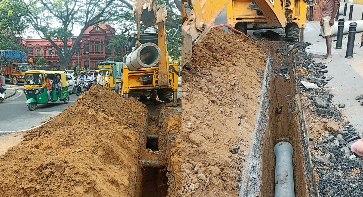 Infra work amid rain draws citizens’ ire