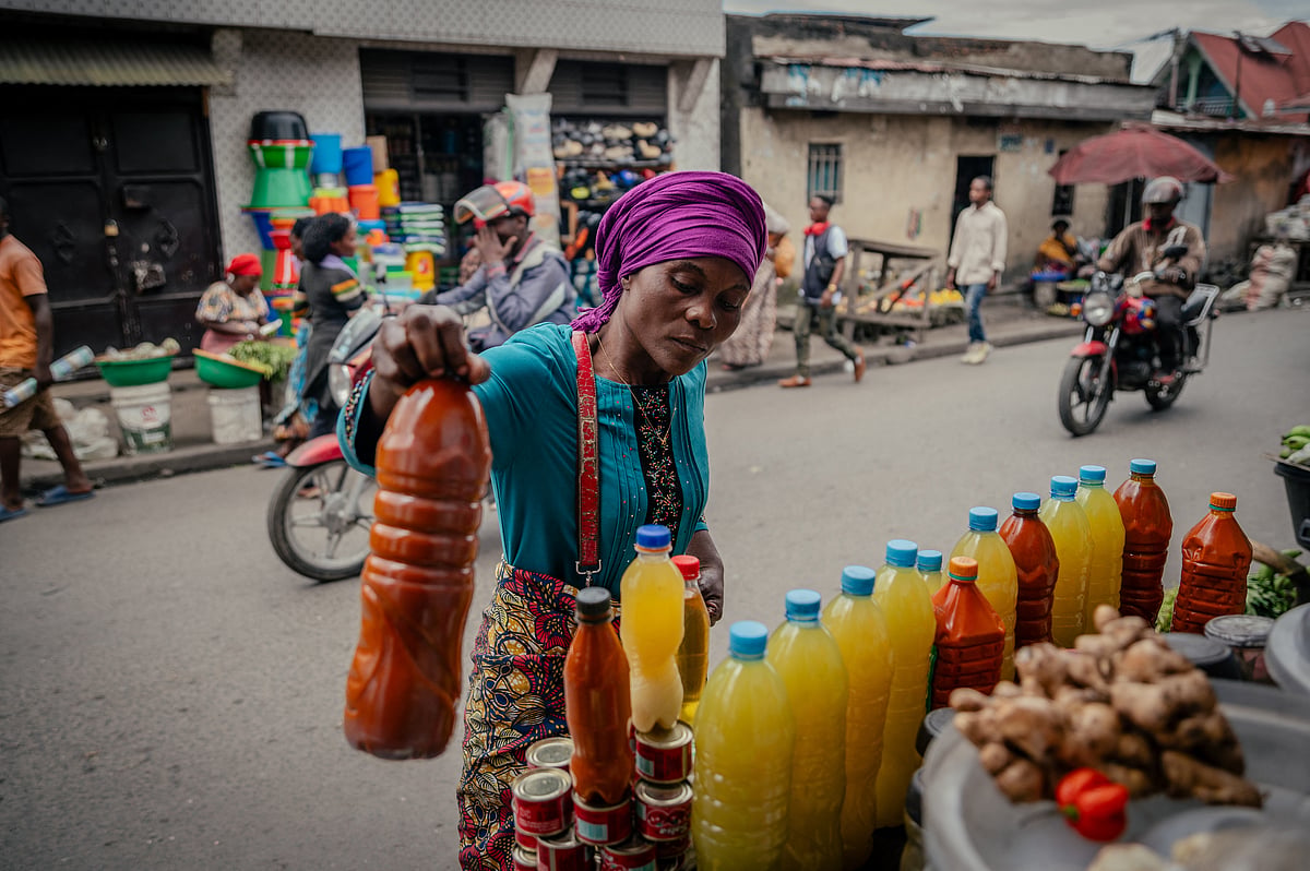 Life without cash in captured DR Congo city