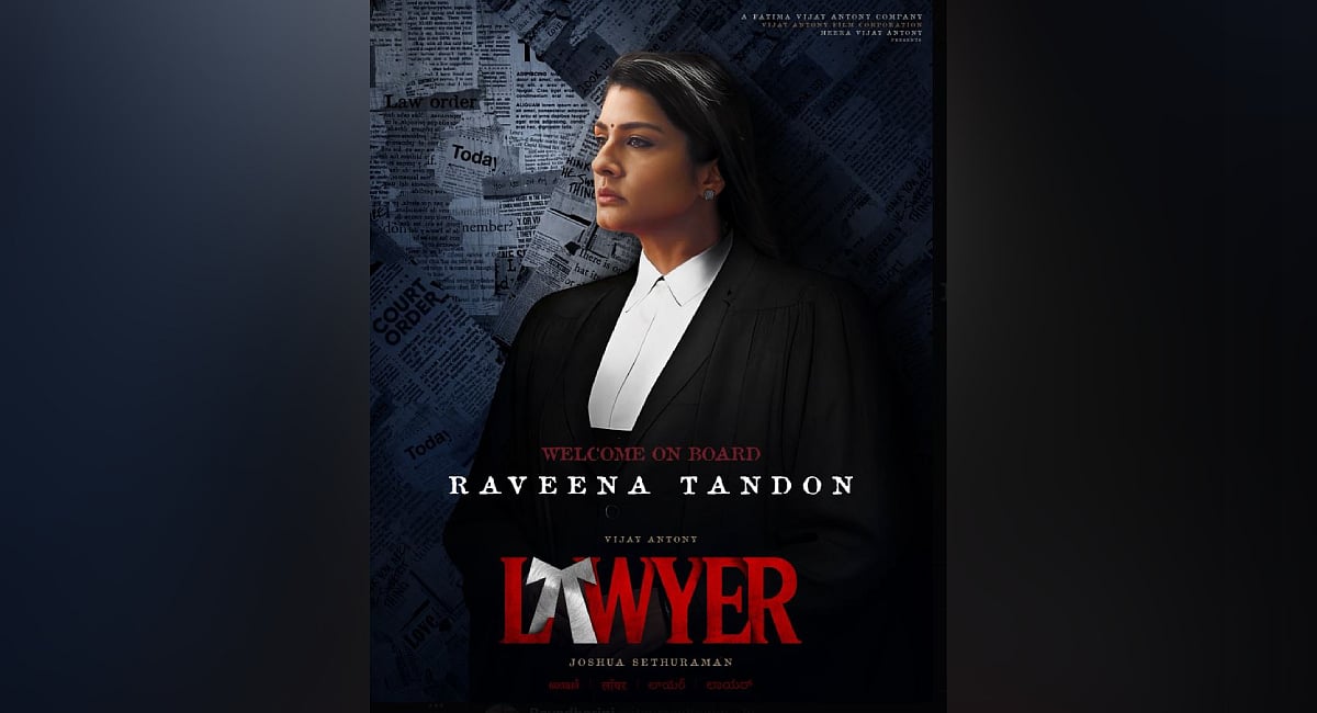Raveena Tandon returns to Tamil cinema after 24 years with Vijay Antony’s courtroom drama 'Lawyer'