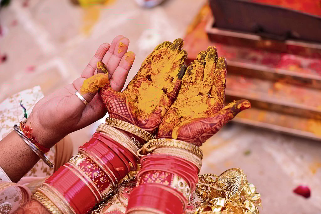 The turmeric mask on patriarchy's face