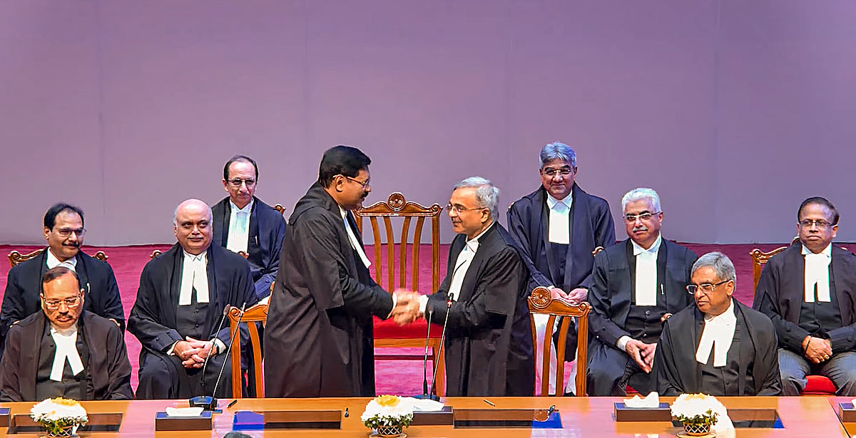 Justices Anjaria, Bishnoi, Chandurkar take oath, SC regains full ...