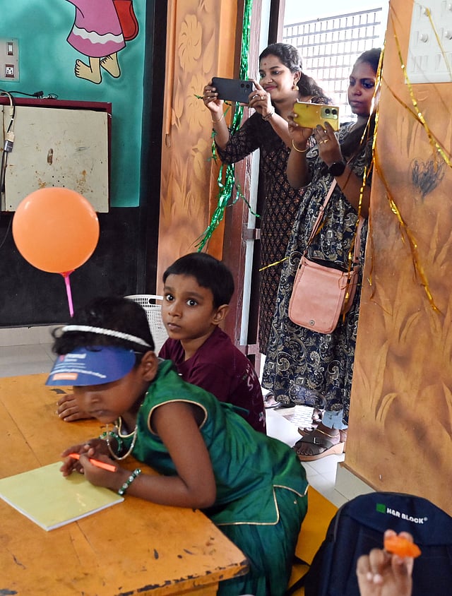 Laughs fill the classroom as lessons commence in Kerala schools