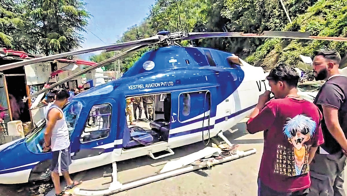 Close call for six after helicopter makes emergency landing on ...