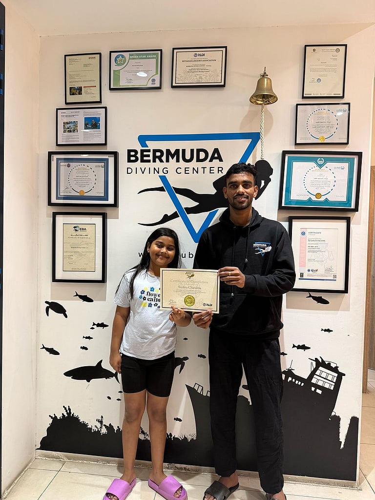 Sister duo makes waves: 10-year-old becomes Dubai’s youngest scuba diver