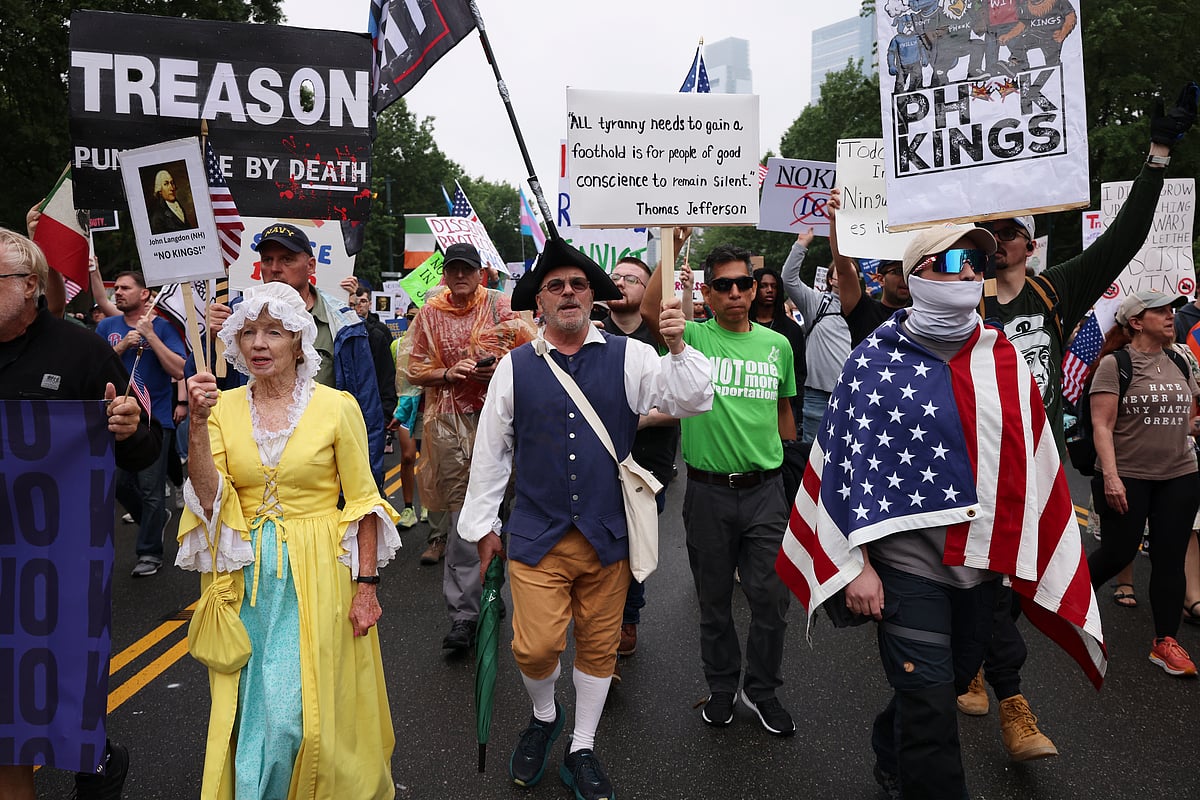 'No Kings’ demonstrations sweep US in protest against President Donald ...