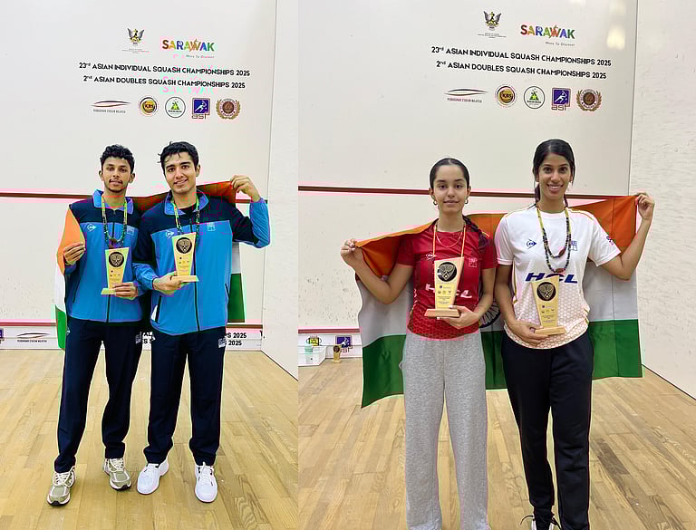 Indian squash team displays gold mettle in Asian Doubles C'ships