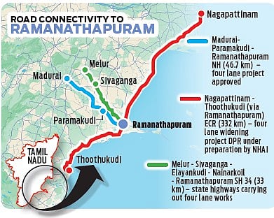 Union govt approves four-laning of Paramakudi-Ramnad NH stretch