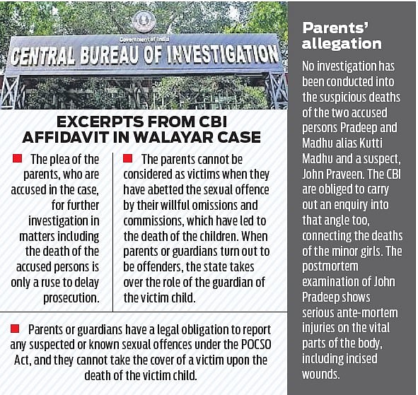No link between deaths of accused, Walayar victims, says CBI