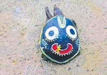 Two held in Bargarh for painting image of Lord Jagannath on turtle’s shell