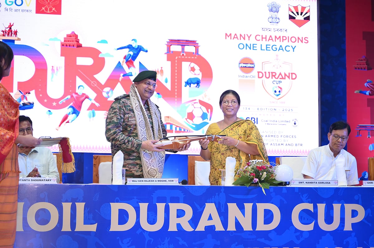 Durand Cup trophies unveiled in Kokrajhar amidst region wise ...