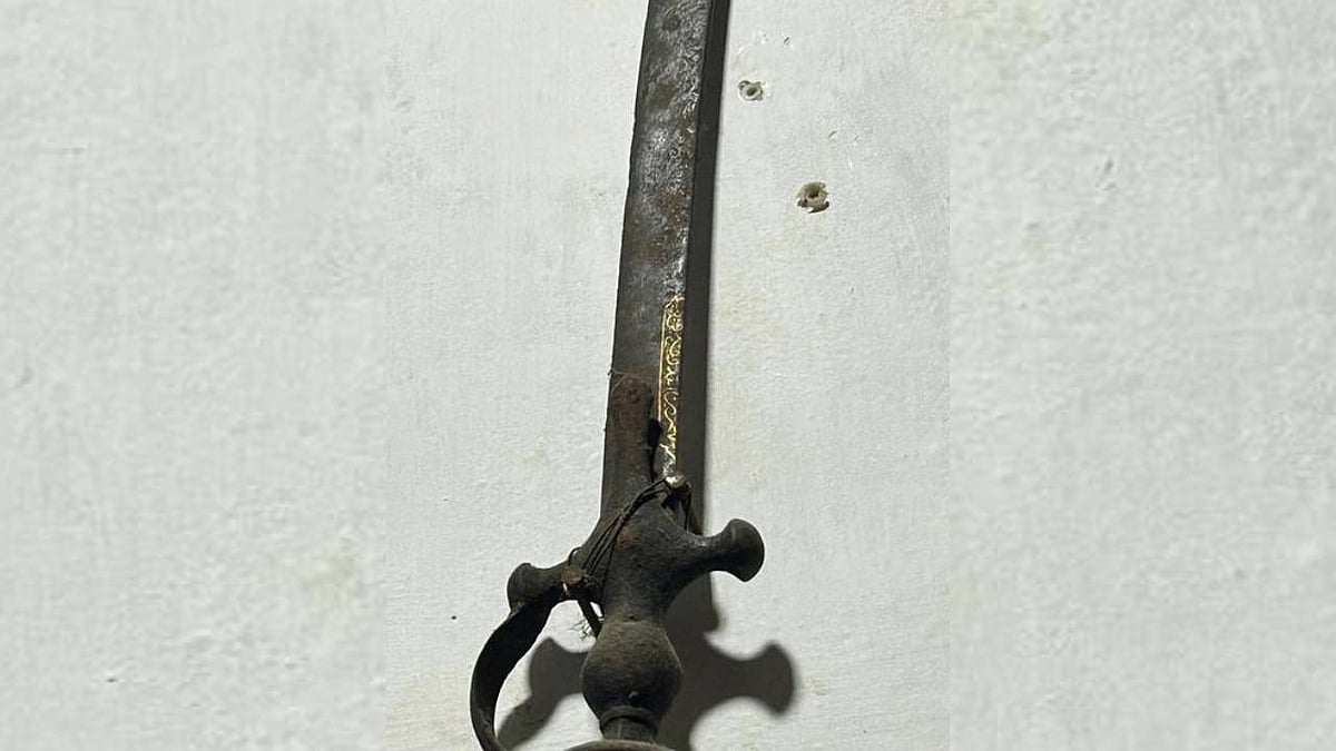 17th century sword with Arabic inscription found in Berhampur
