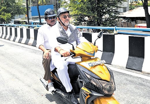 Bike DCM DK Shivakumar rode has Rs 18.5K in traffic penalties