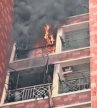 Fire breaks out in MRC Nagar apartment in Chennai, no injuries reported