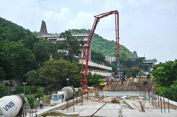 Official team reviews development works at Kanaka Durga temple in ...