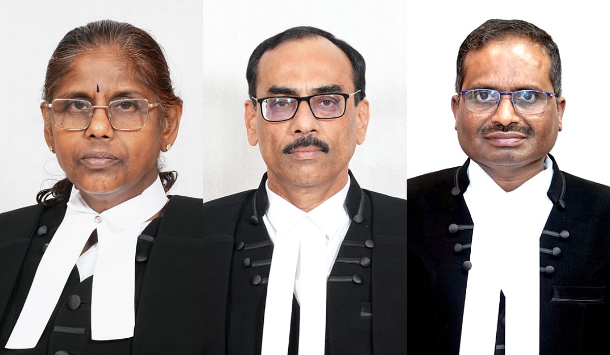 Three district judges sworn in as additional judges of Karnataka HC