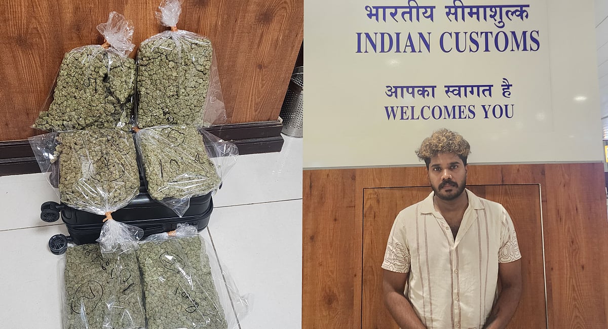 Hybrid ganja worth Rs six crore seized at Cochin Airport