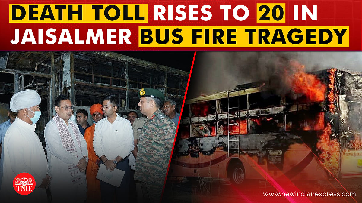 20 passengers burnt alive as Jodhpur-bound private bus catches fire ...