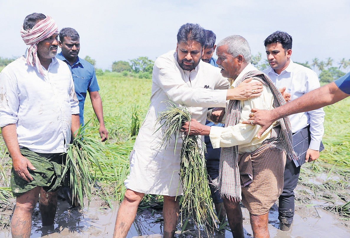 DyCM Pawan Kalyan promises all support to farmers affected by cyclone ...