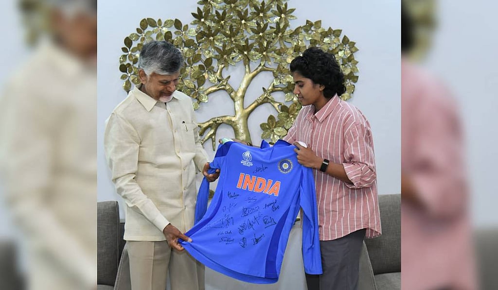 Women World Cup winning team's Sree Charani gets Rs 2.5 crore Andhra ...
