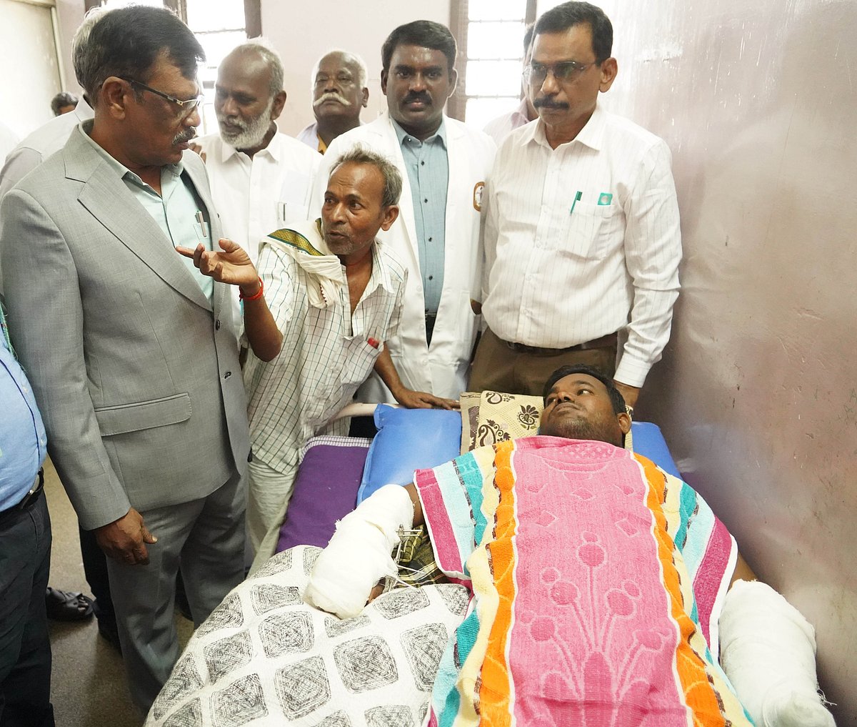 NCSC chief visits dalit man attacked for flagging panchami land ...
