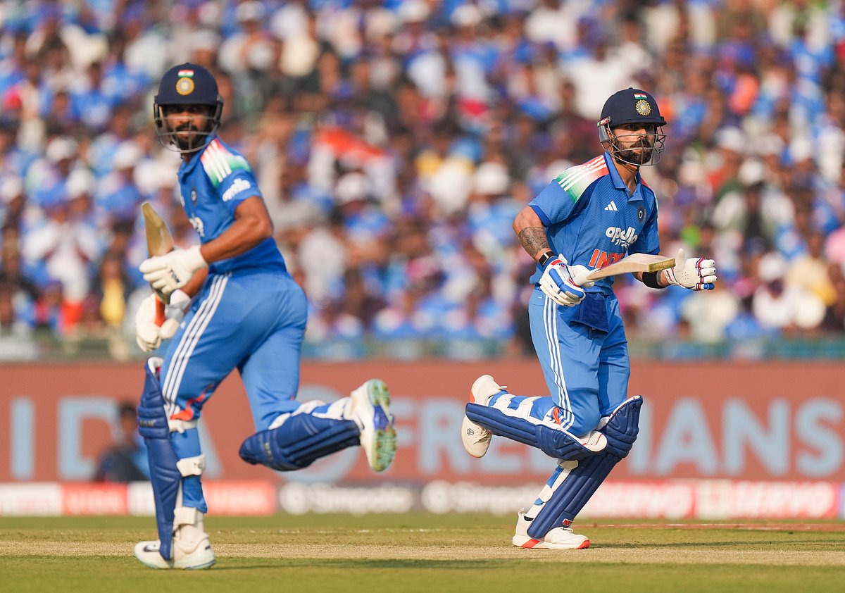 Virat Kohli, Ruturaj Gaikwad hundreds help India set 359-run target in ...