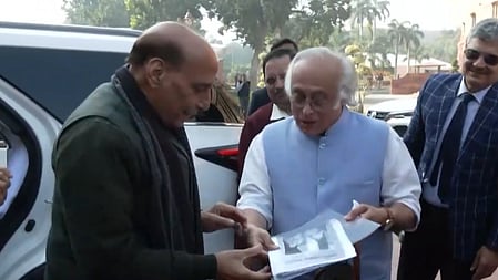 Jairam Ramesh hands Rajnath original Maniben Patel diary entries ...