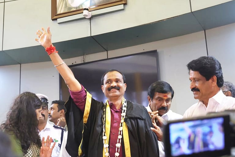 VV Rajesh becomes BJP's first mayor in Kerala