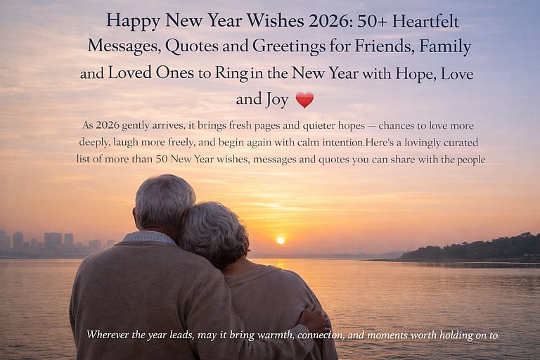 Happy New Year Wishes 2026: 50+ Heartfelt Messages, Quotes and ...