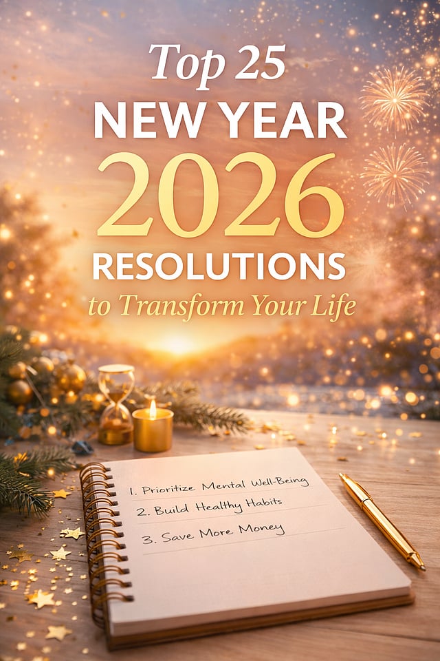 Happy New Year 2026: Top 25 New Year Resolutions to Transform Your Life