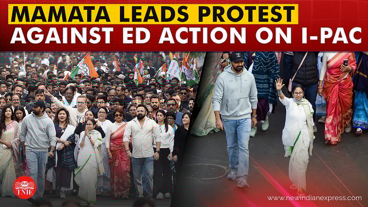 Bengal CM Mamata Banerjee leads protest march in Kolkata over ED action ...