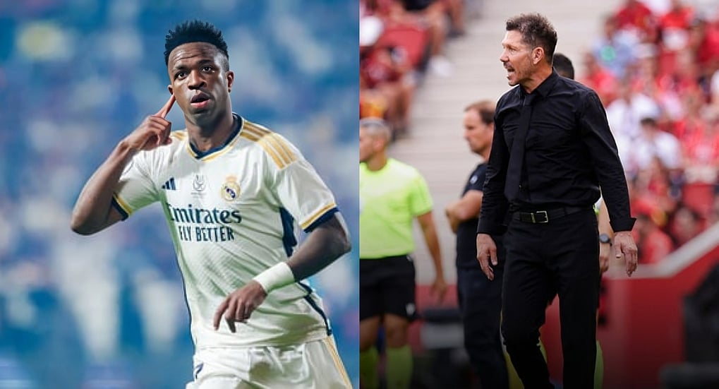 Simeone apologises to Vinicius after Super Cup row