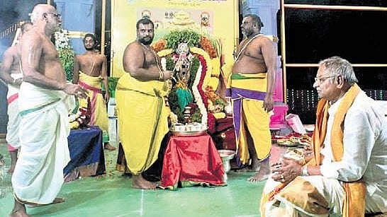 Goda Devi Kalyanam held with fervour in Vijayawada