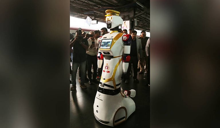 Indian Railways introduces humanoid robot ASC Arjun at Visakhapatnam ...
