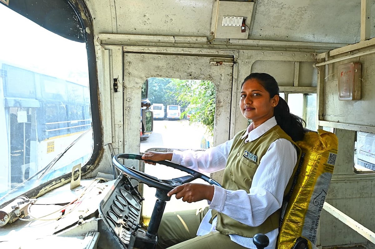 Vishva Vani makes history as Andhra's first SC woman to drive RTC bus