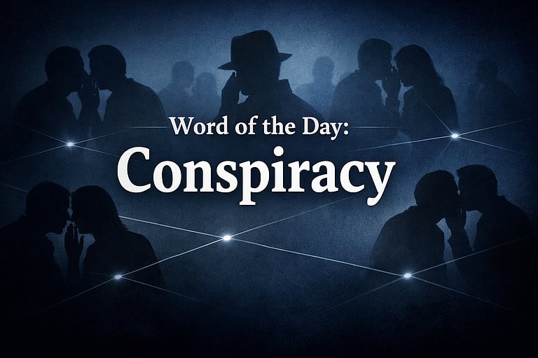 Word of the Day: Conspiracy | Meaning, Usage and Example