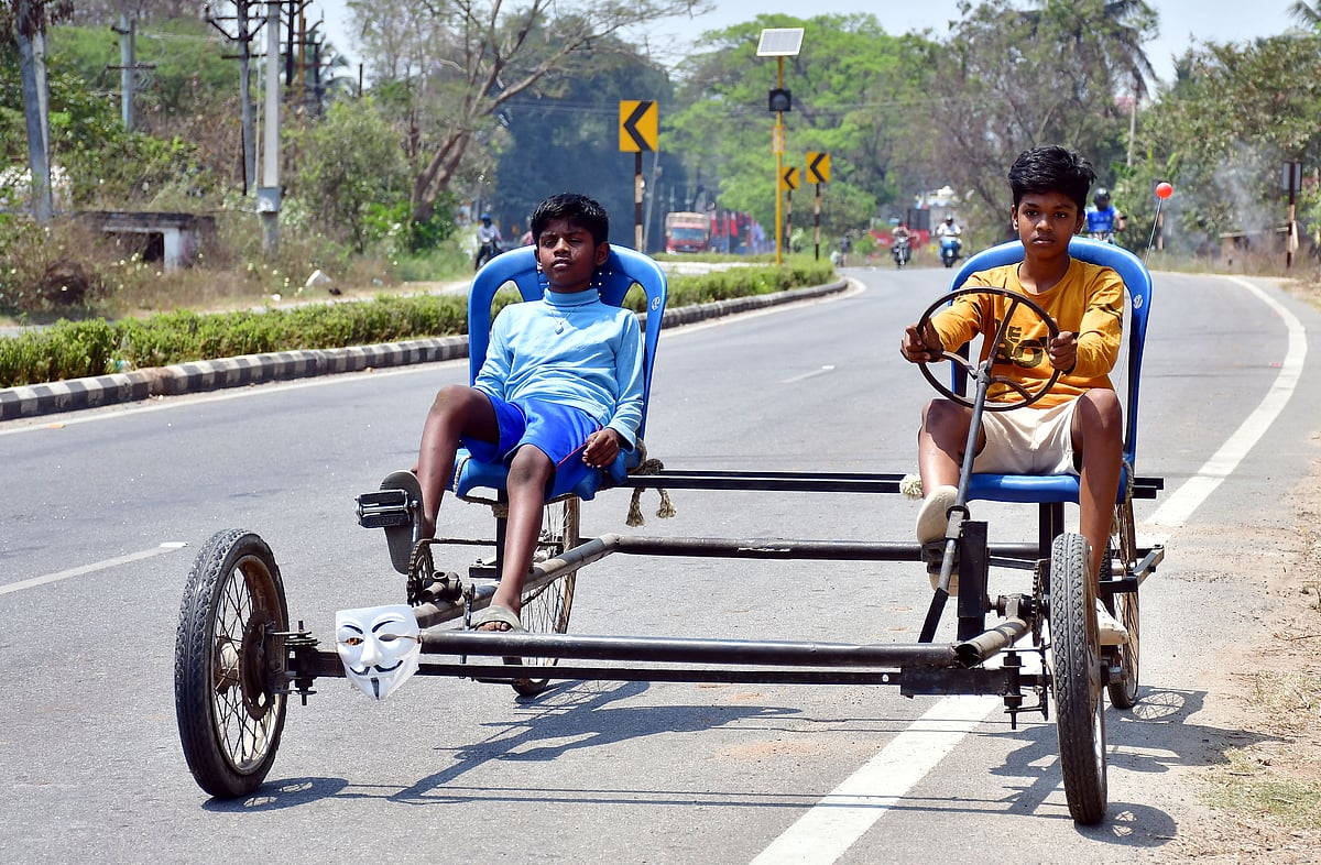 TN Class 10 boy’s 4-wheel cycle made from scrap a hit