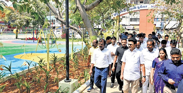 CM Stalin inaugurates Murasoli Maran Park