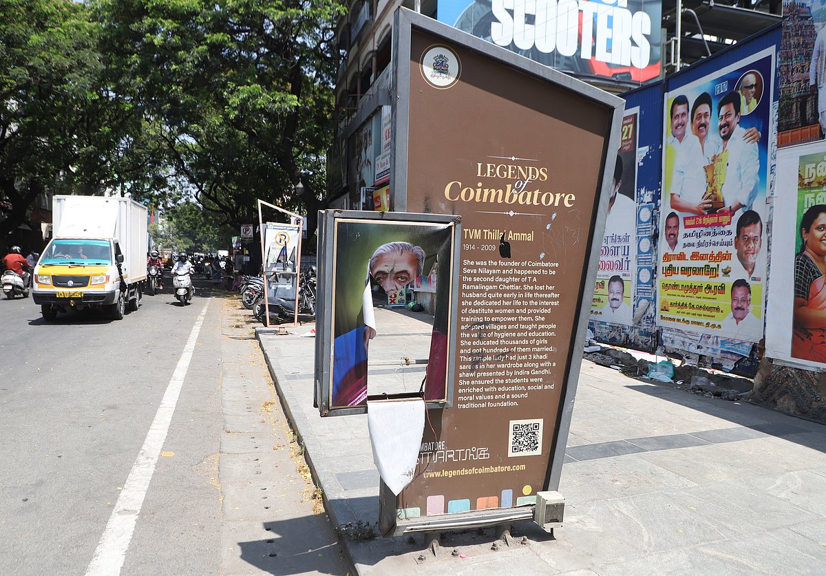 Neglected 'Coimbatore Icons' boards on DB Road spark concern among ...