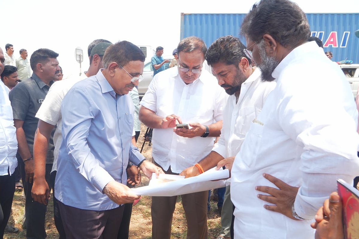Minister Narayana inspects four locations for Telugu Desam Mahanadu in ...